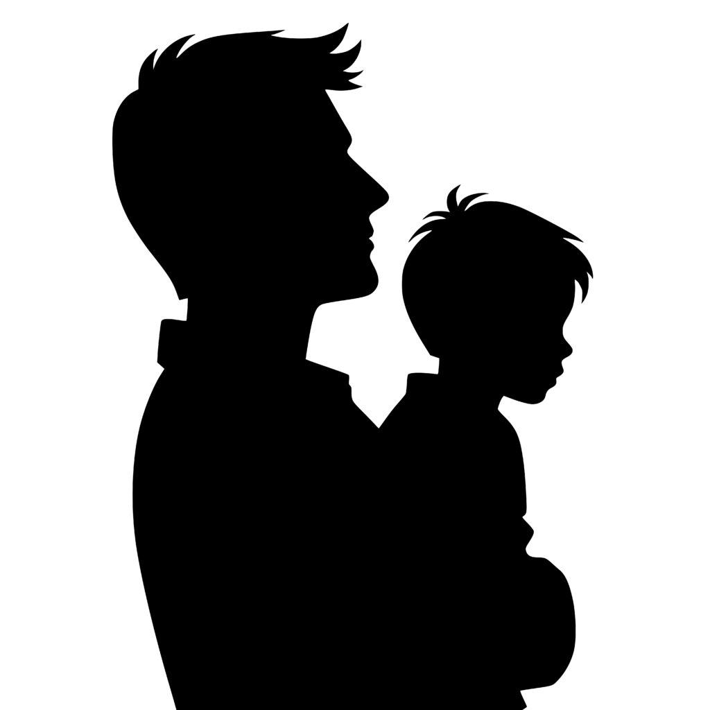 Caring Embrace Outline: SVG, PNG, DXF for Cricut & Laser