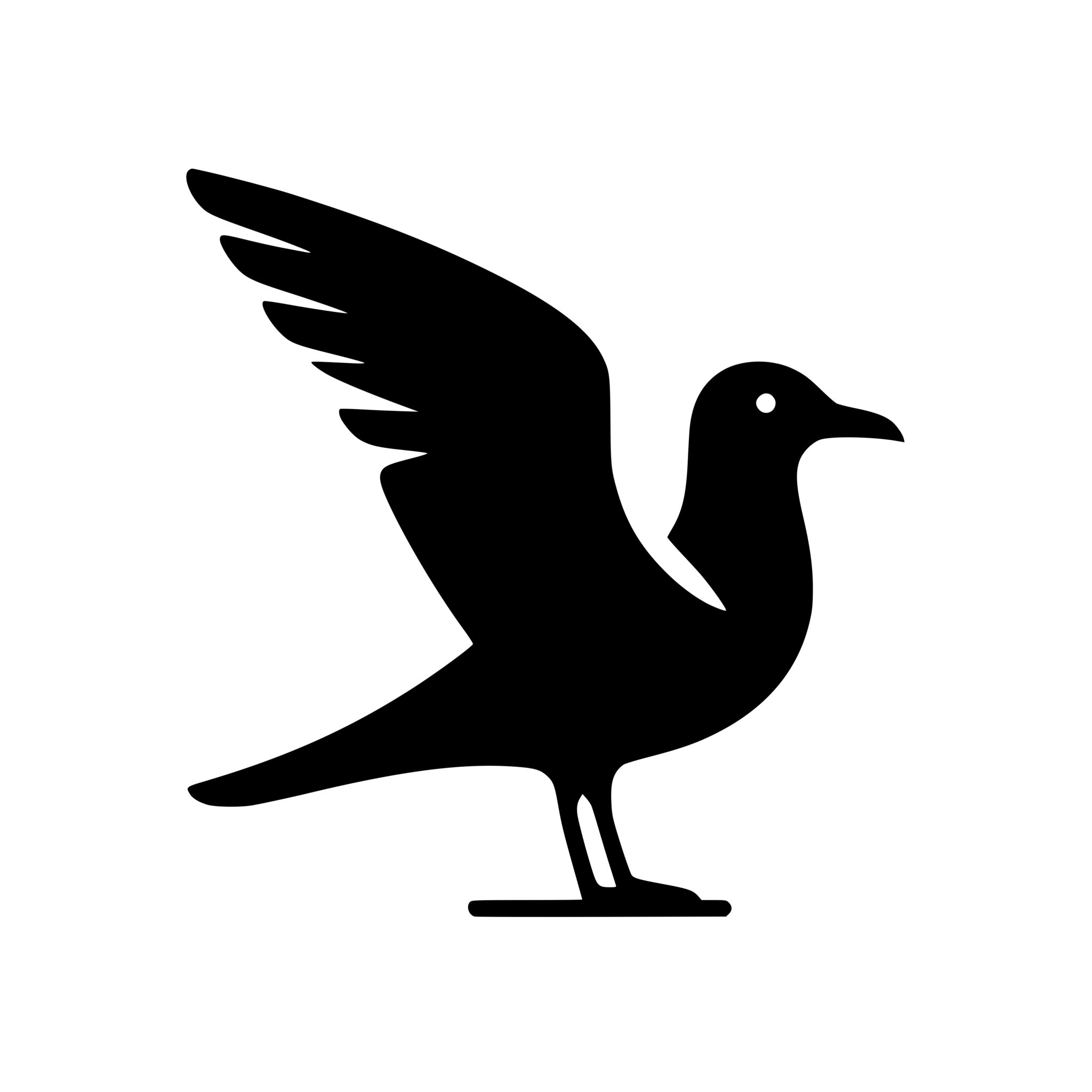 Soaring Pigeon Outline – Creative Meadow