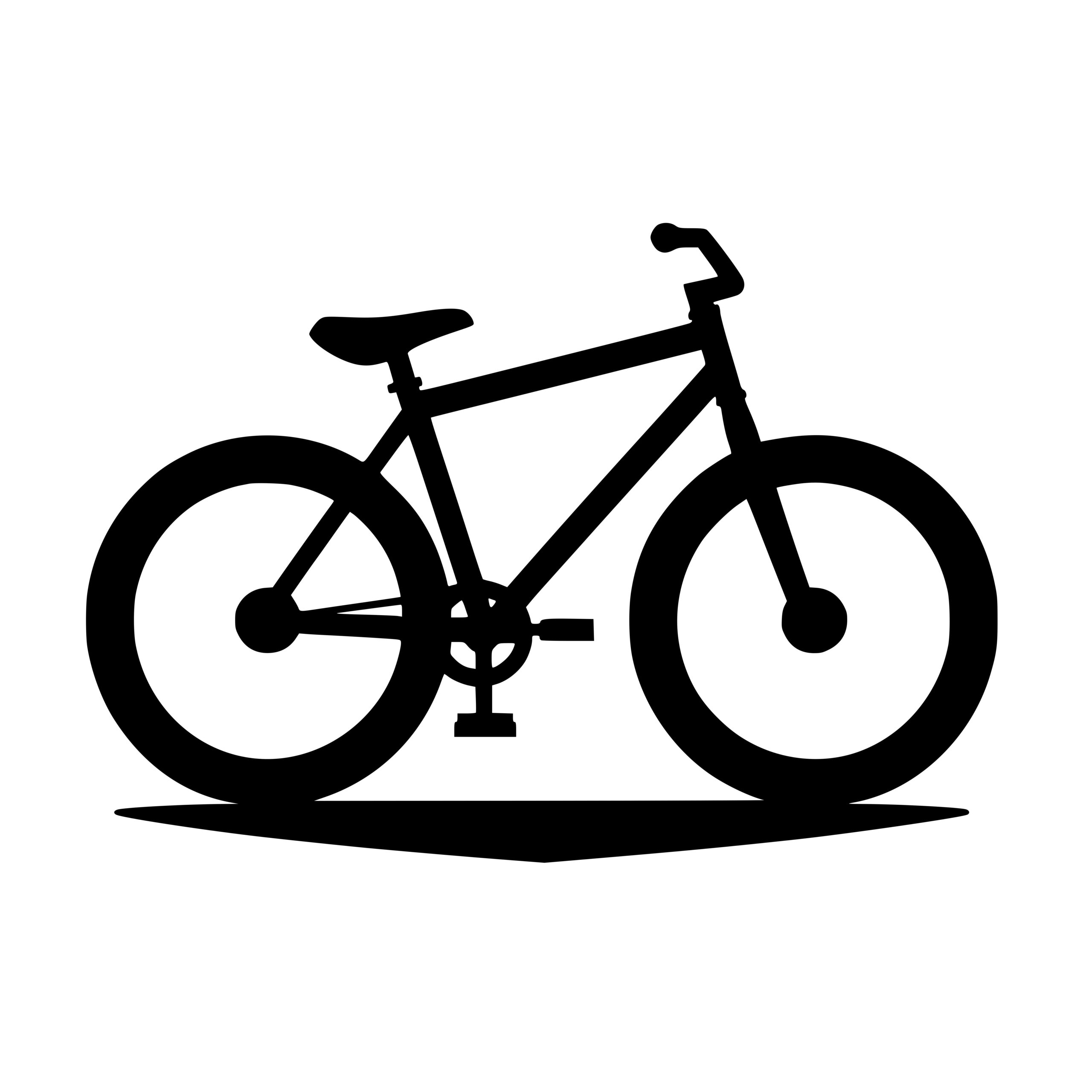 Mountain Bike Outline Design SVG for Cricut and Laser Machines