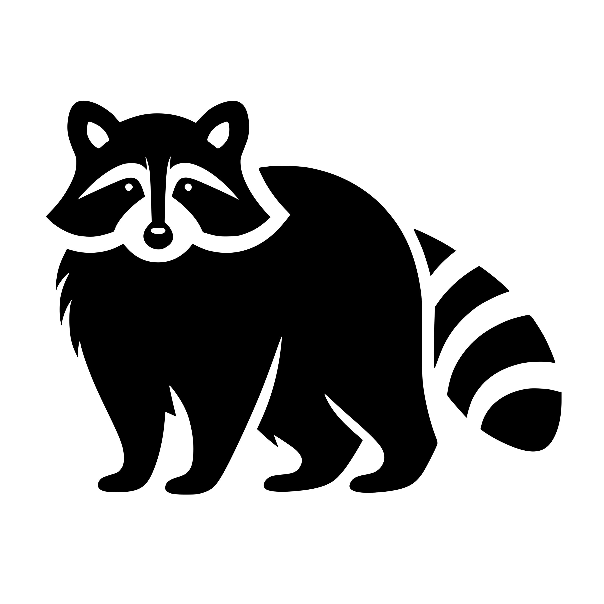 Alert Raccoon Curiosity – Creative Meadow