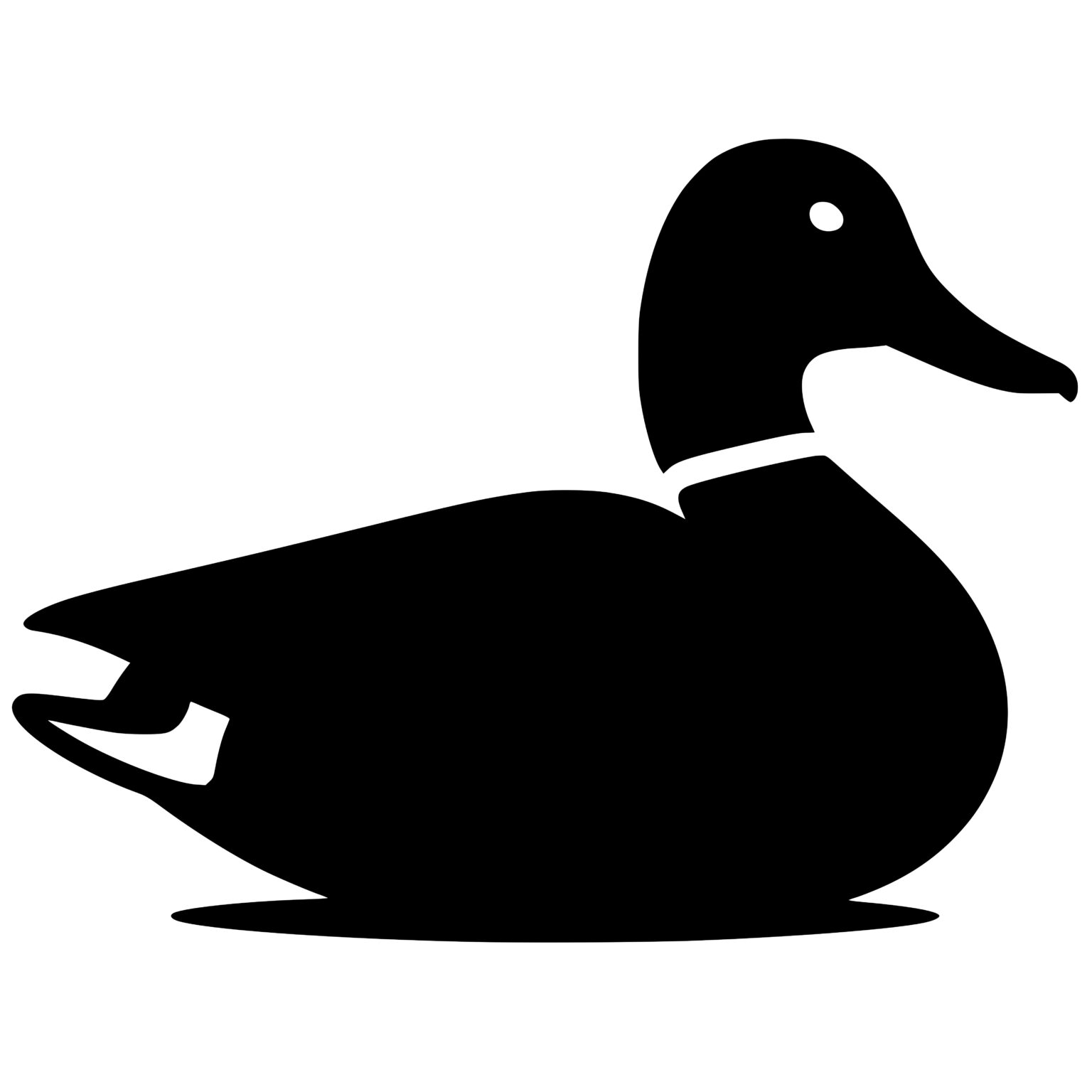 Simple Duck Outline – Creative Meadow