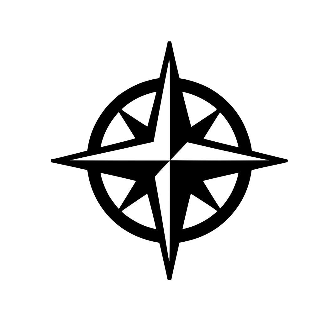Directional Compass Navigator SVG PNG DXF for Cricut & Laser