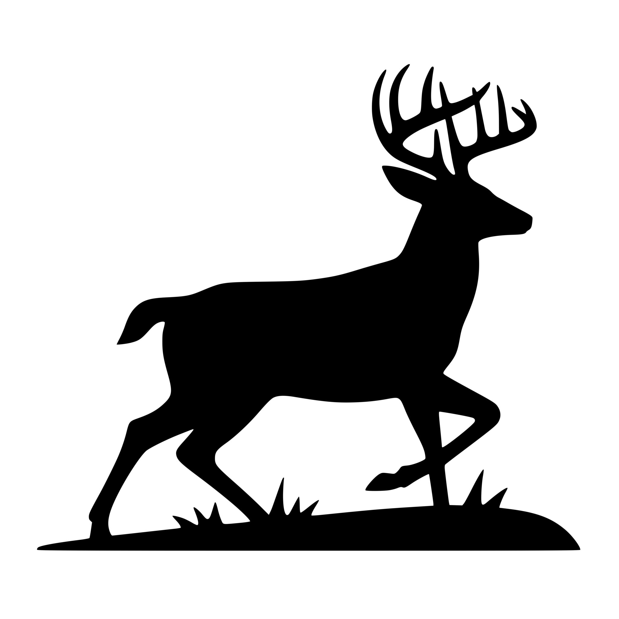 Trotting Deer Outline – Creative Meadow