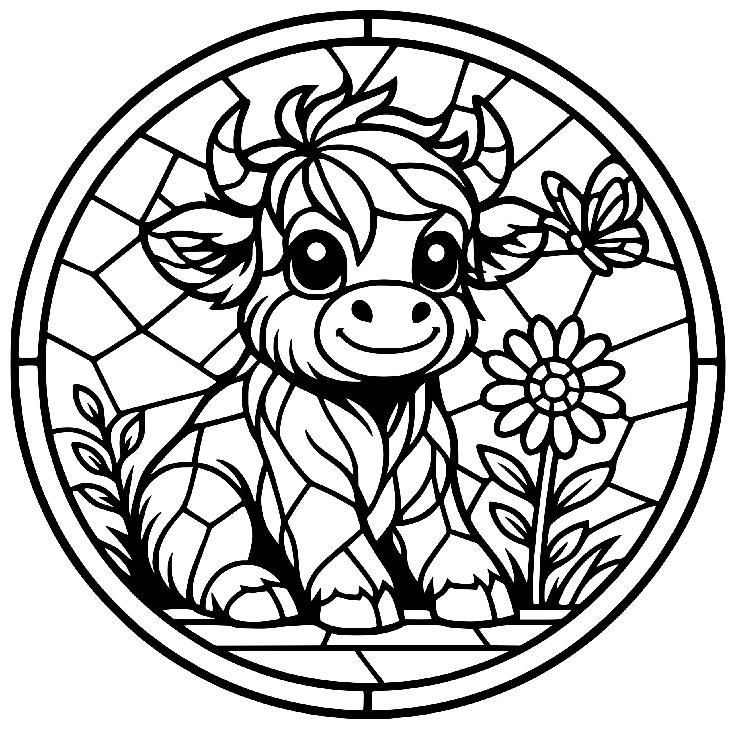 Joyful Calf and Bloom Mosaic – Creative Meadow