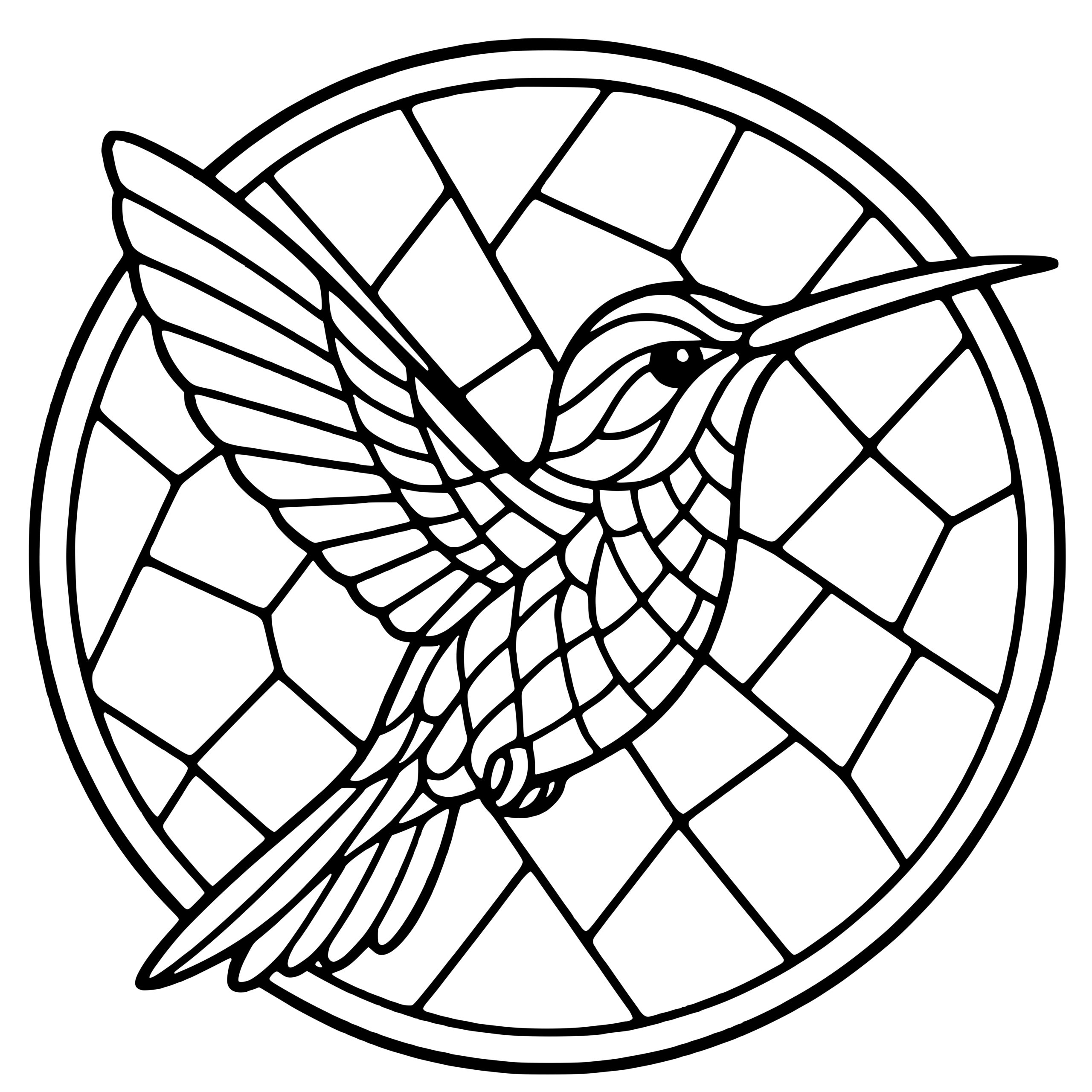 Hummingbird Flight Mosaic – Creative Meadow
