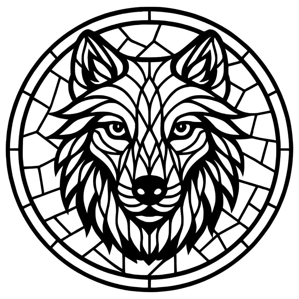 Wolf Gaze Mosaic – Creative Meadow