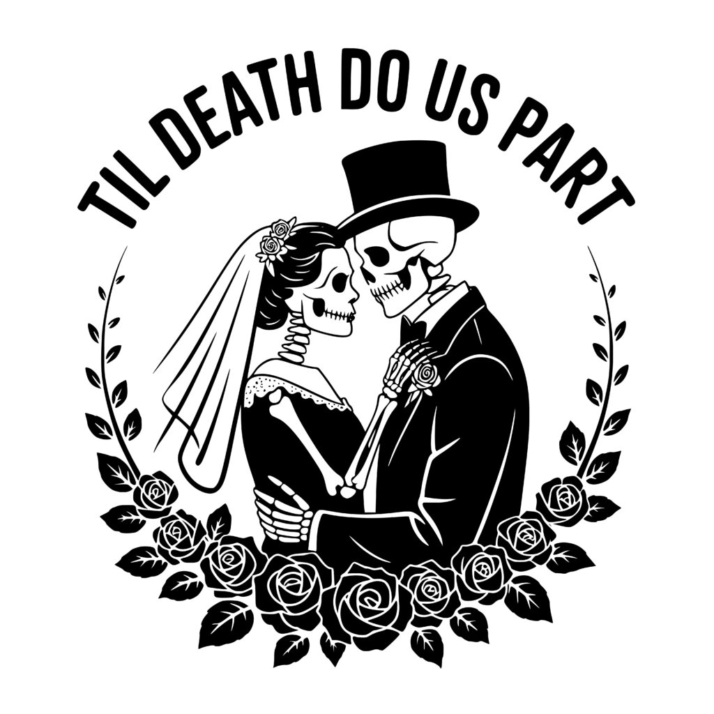 Eternal Skull Embrace SVG: Perfect for Cricut and Laser Machines