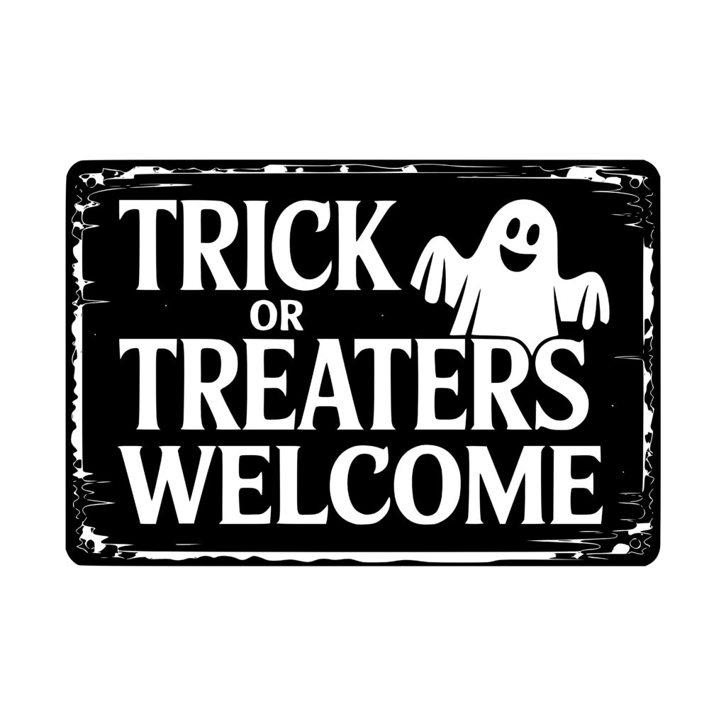 Ghostly Welcome Sign – Creative Meadow