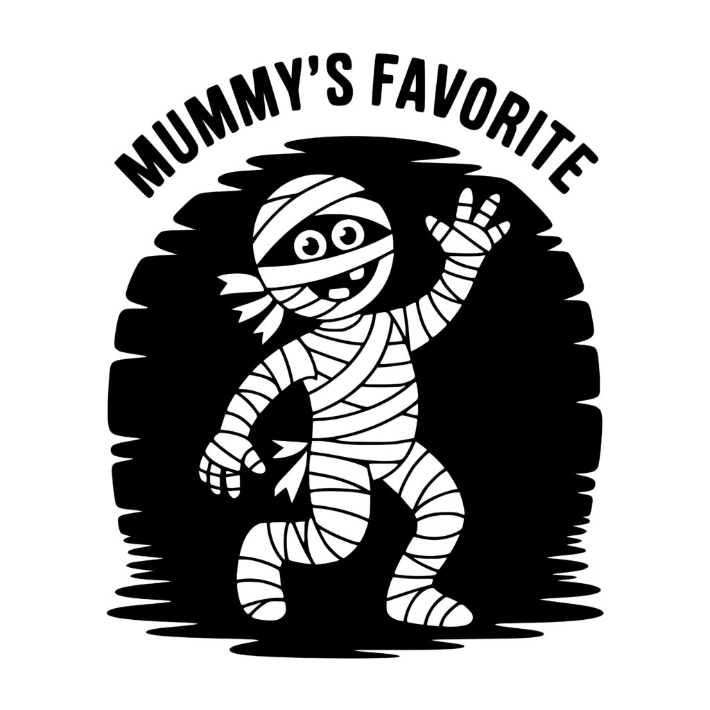 Playful Mummy Graphic for Cricut, Silhouette, Laser Machines