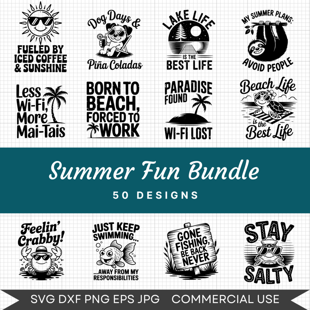 Summer Fun Svg Bundle – Creative Meadow
