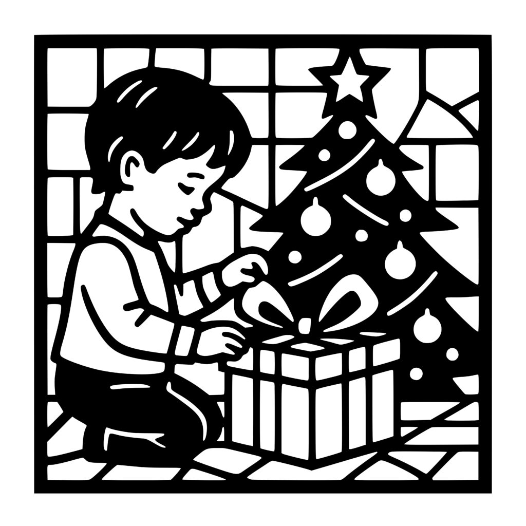 Child Gift Unwrapping – Creative Meadow