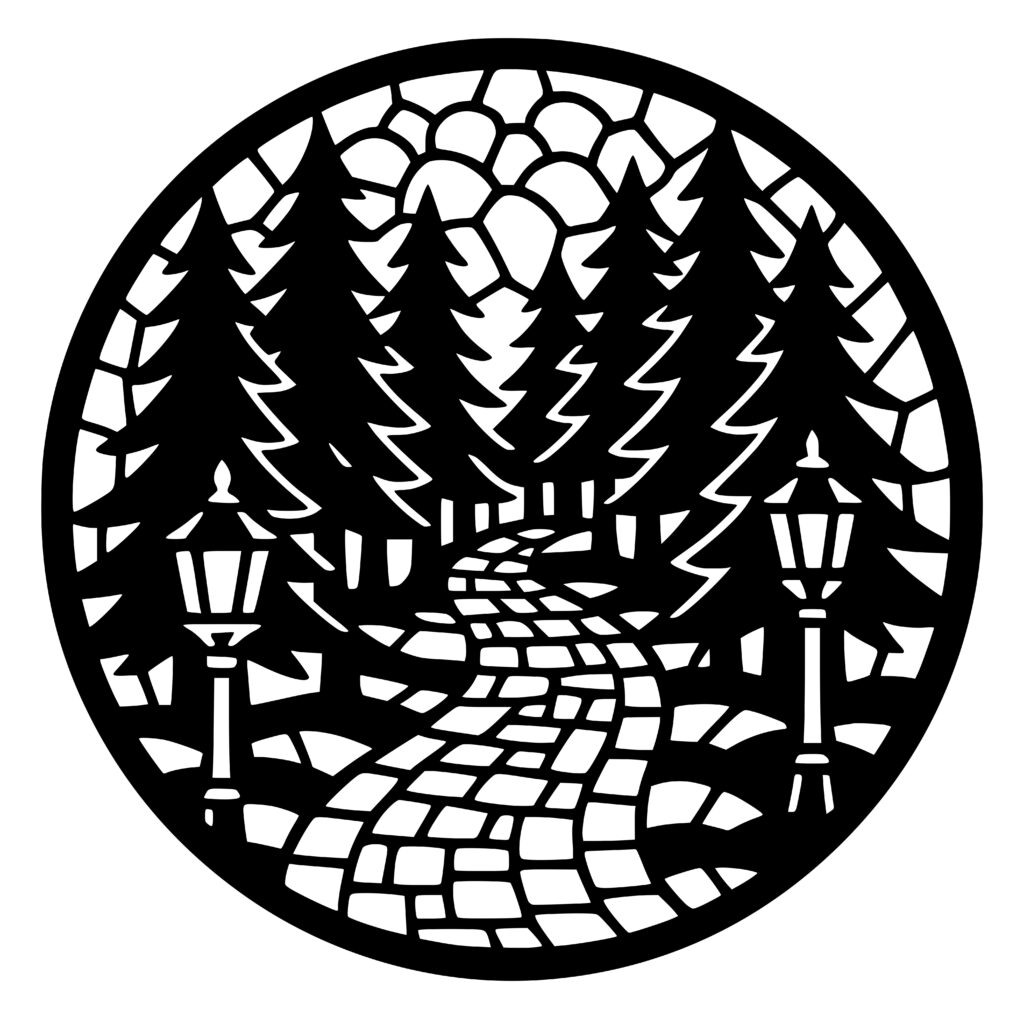 Pine Tree Pathway Design: SVG, PNG, DXF for Cricut & More