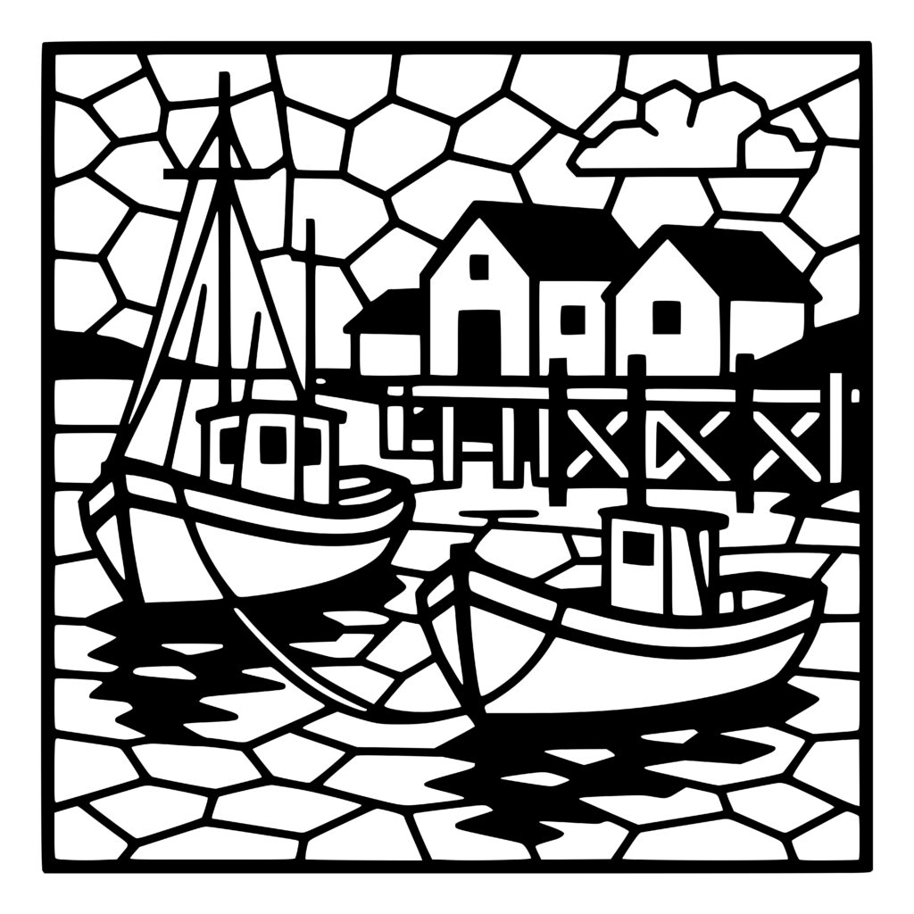 Coastal Fishing Scene – Creative Meadow