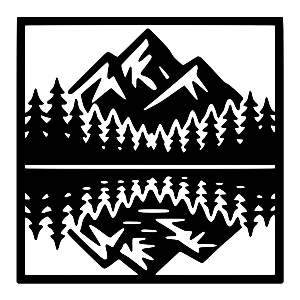 Pine-covered Mountain Reflections – Creative Meadow