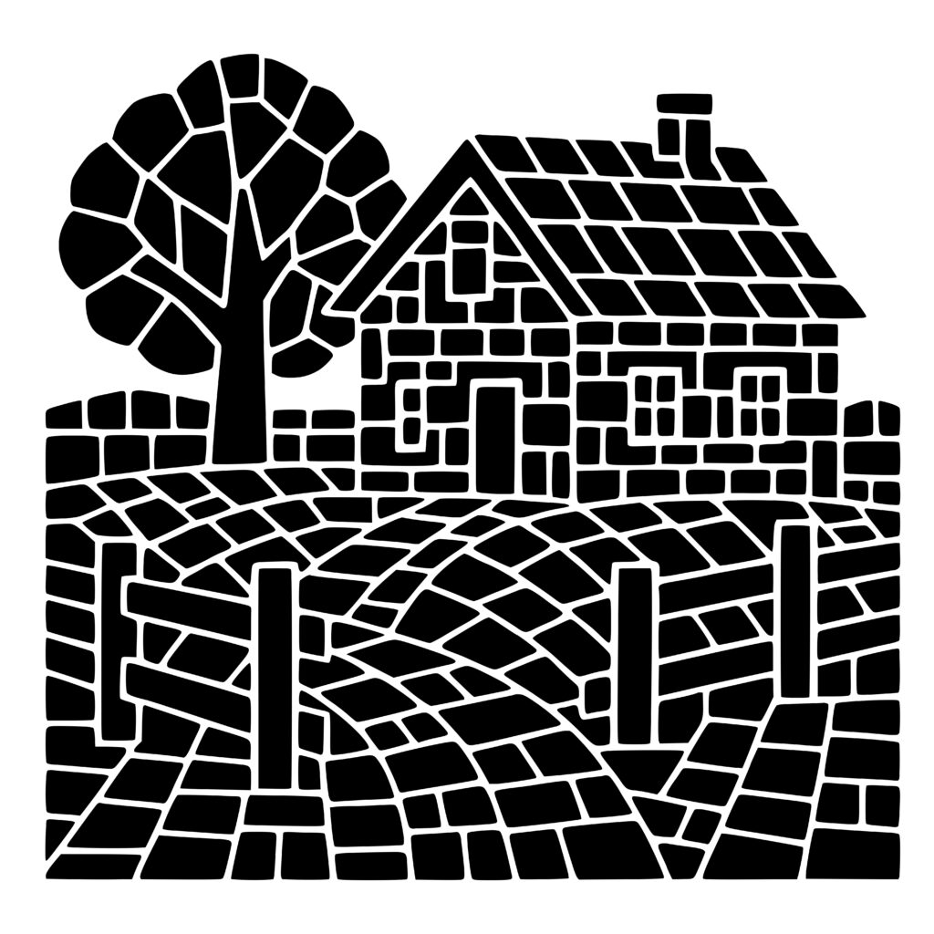 Rural Home and Pathway – Creative Meadow