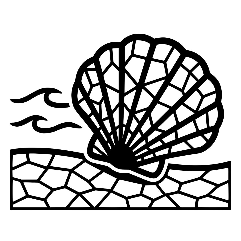 Scallop Shell Design for Cricut, Silhouette, Laser Cutters