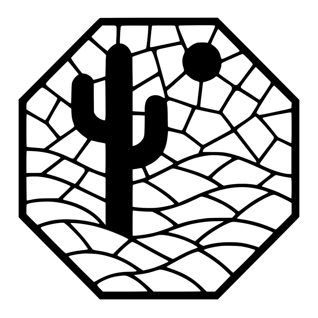 Cactus in Desert Waves SVG for Cricut & Laser Crafts