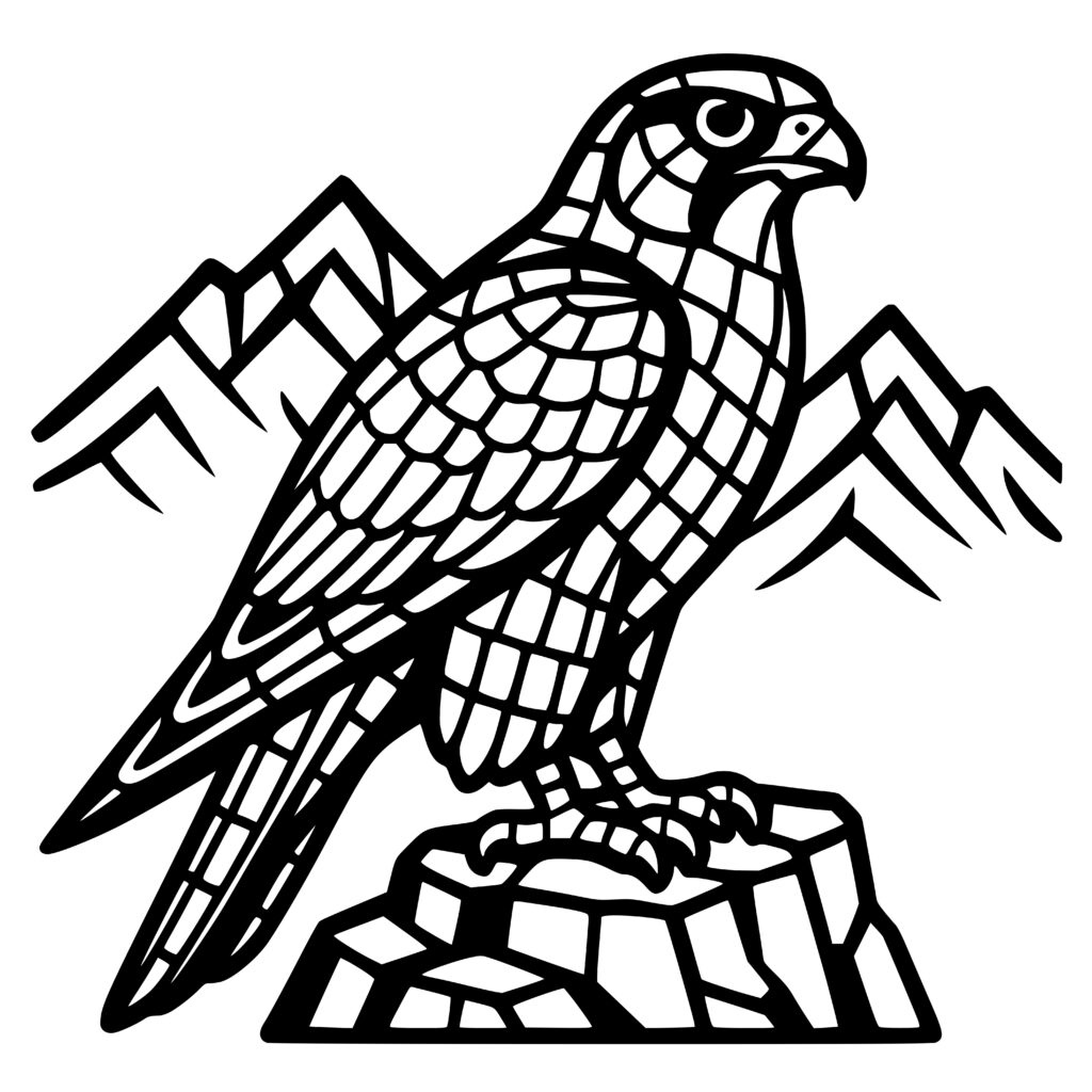 Hawk on Rocky Summit – Creative Meadow