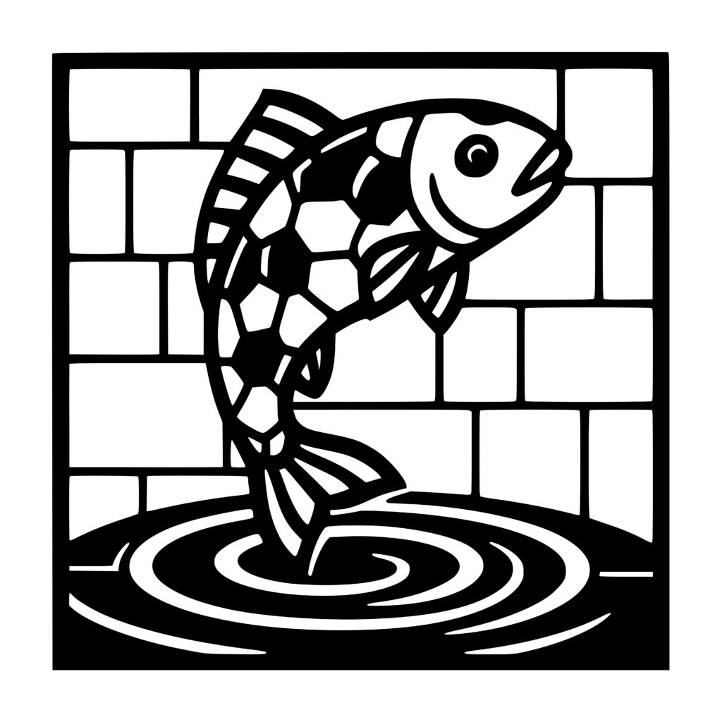 Soccer Fish Leap SVG Design for Cricut and Silhouette Users