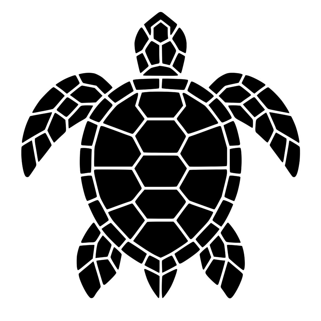 Geometric Sea Turtle Design for Cricut, Silhouette, Laser Machines