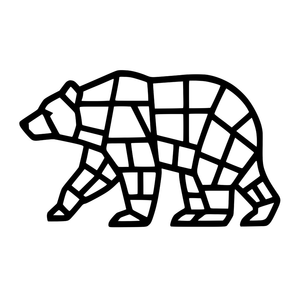 Walking Grid Bear – Creative Meadow