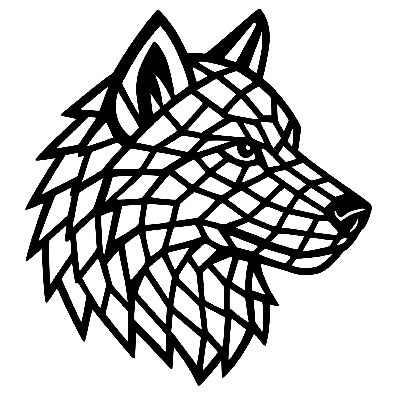 Wolf Head Geometry – Creative Meadow