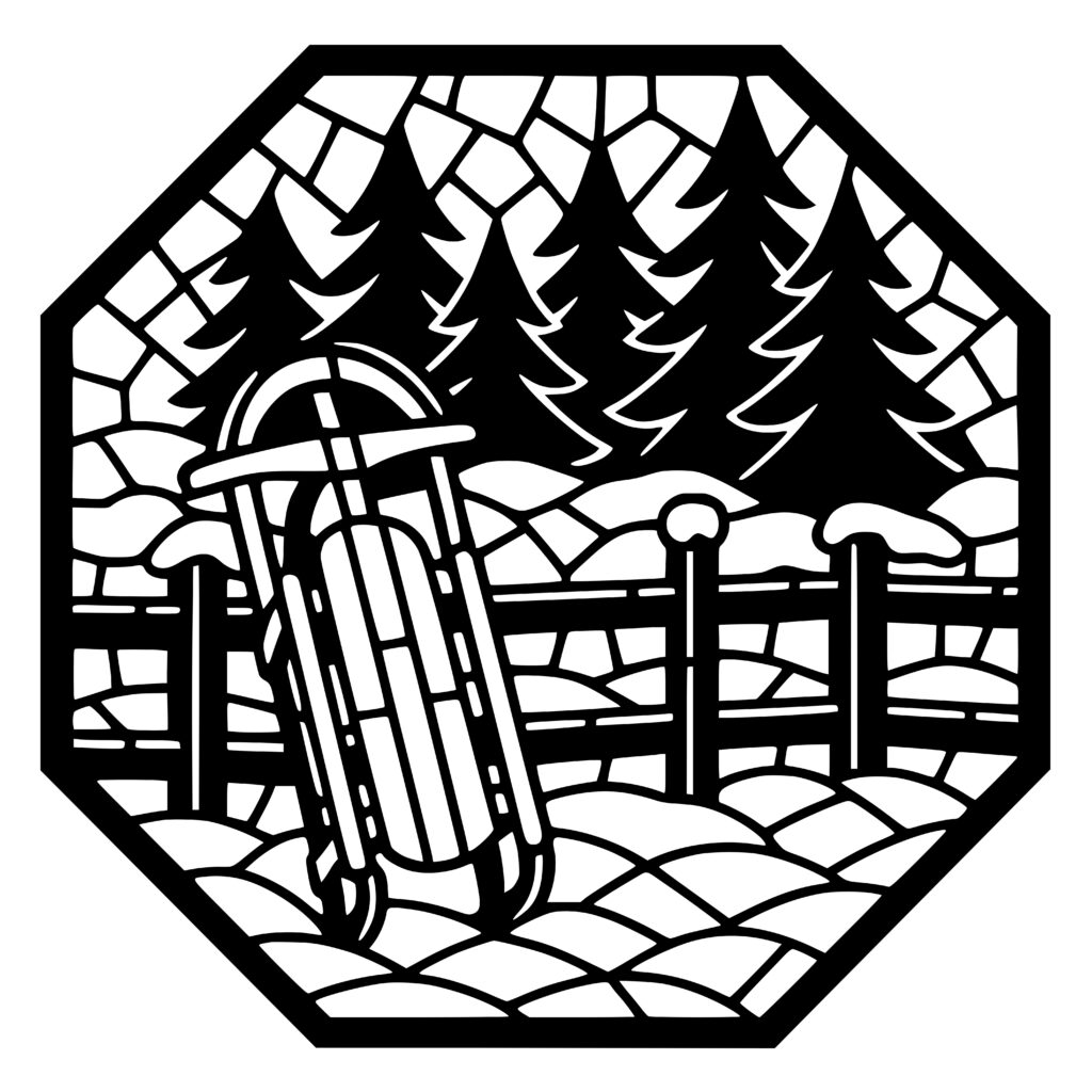 Tranquil Sled Scene – Creative Meadow