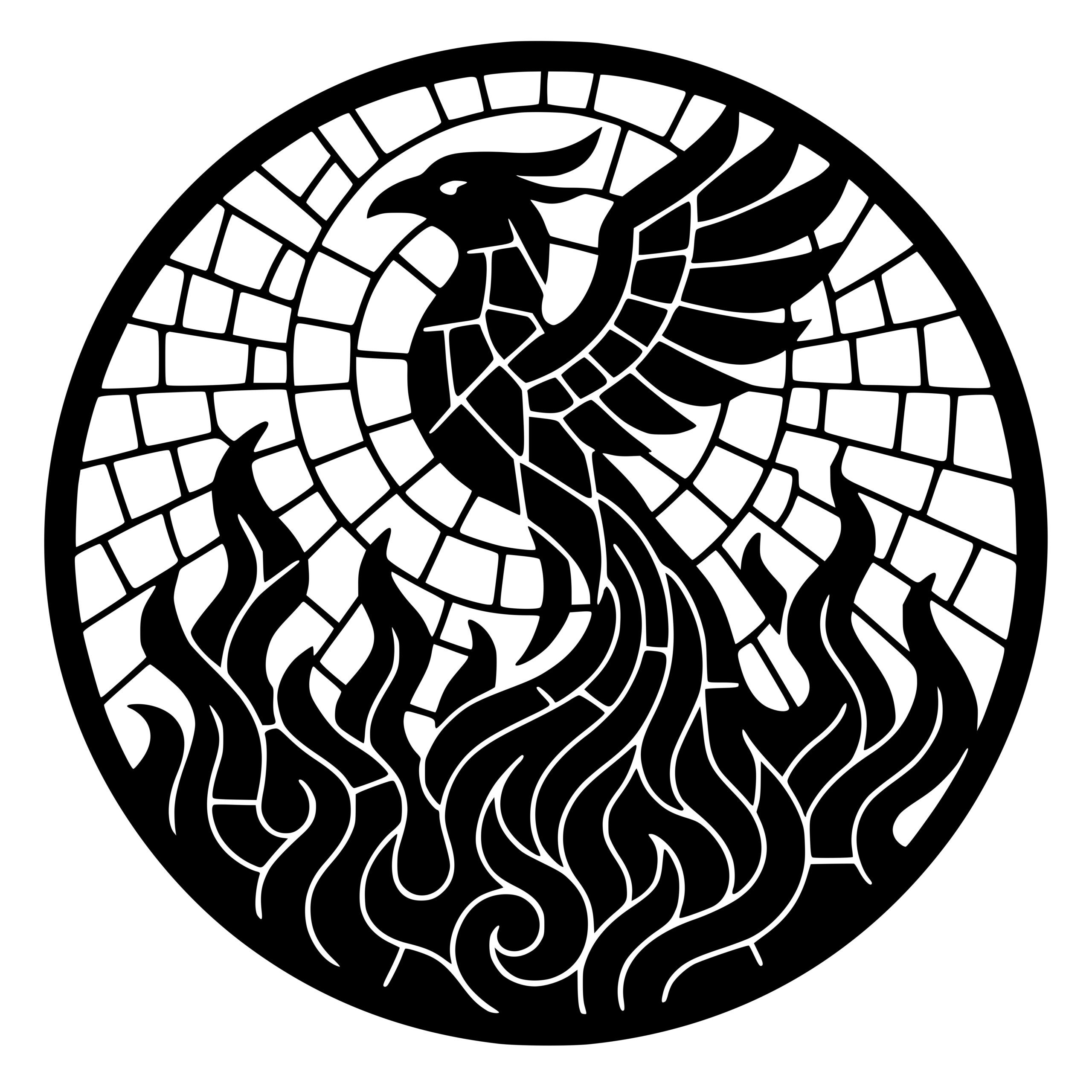 Geometric Phoenix Ascent – Creative Meadow