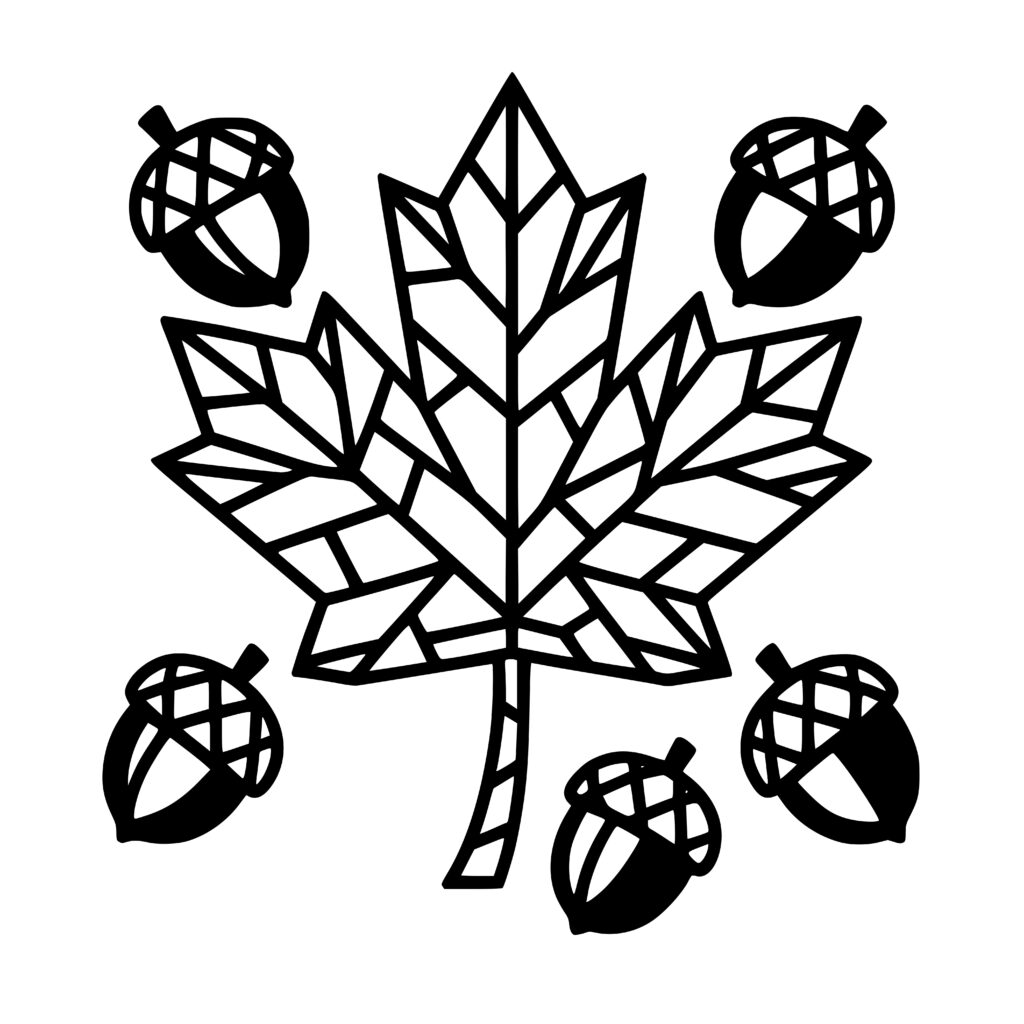 Maple Leaf and Acorn Duo – Creative Meadow