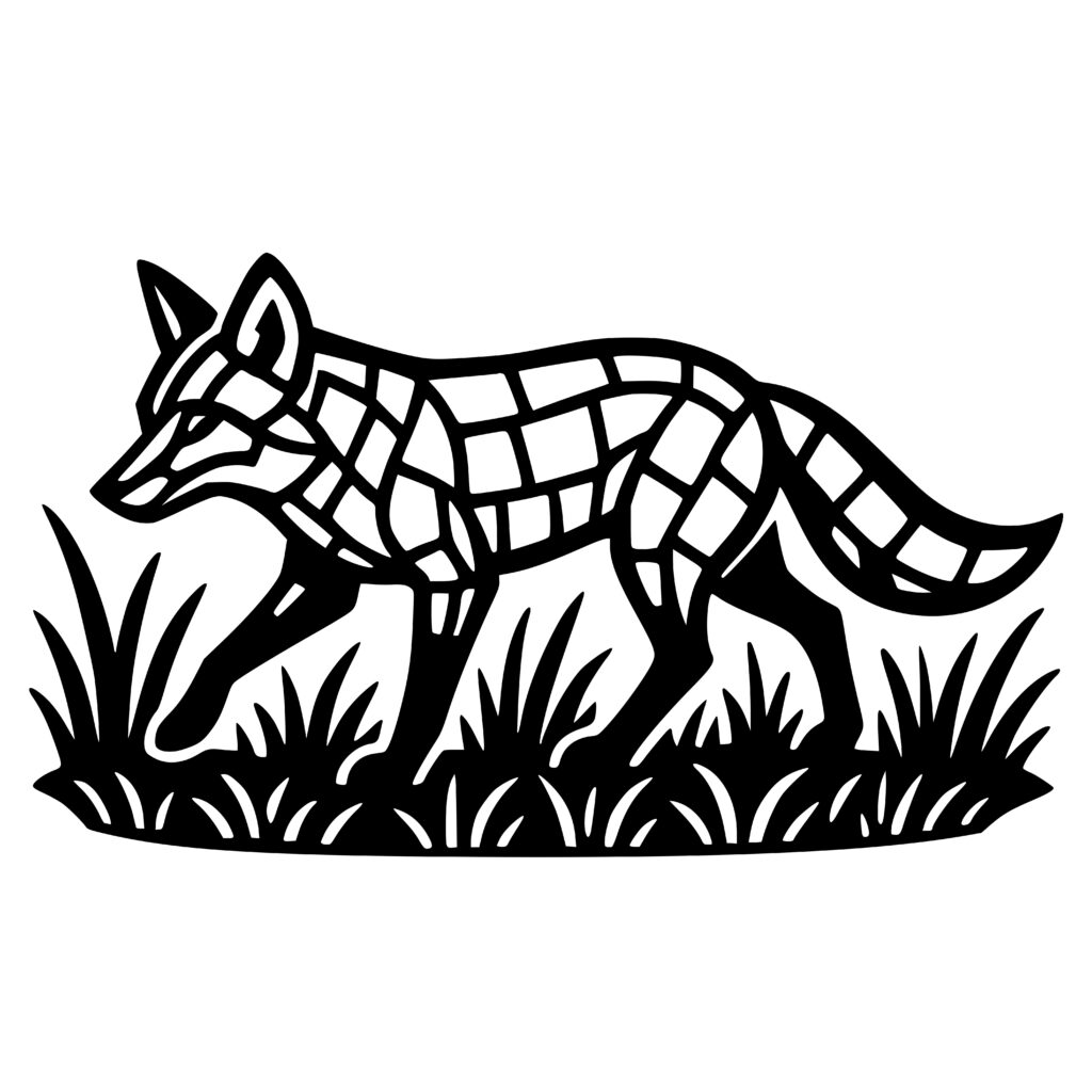 Coyote in Motion Design: SVG PNG DXF for Cricut Users