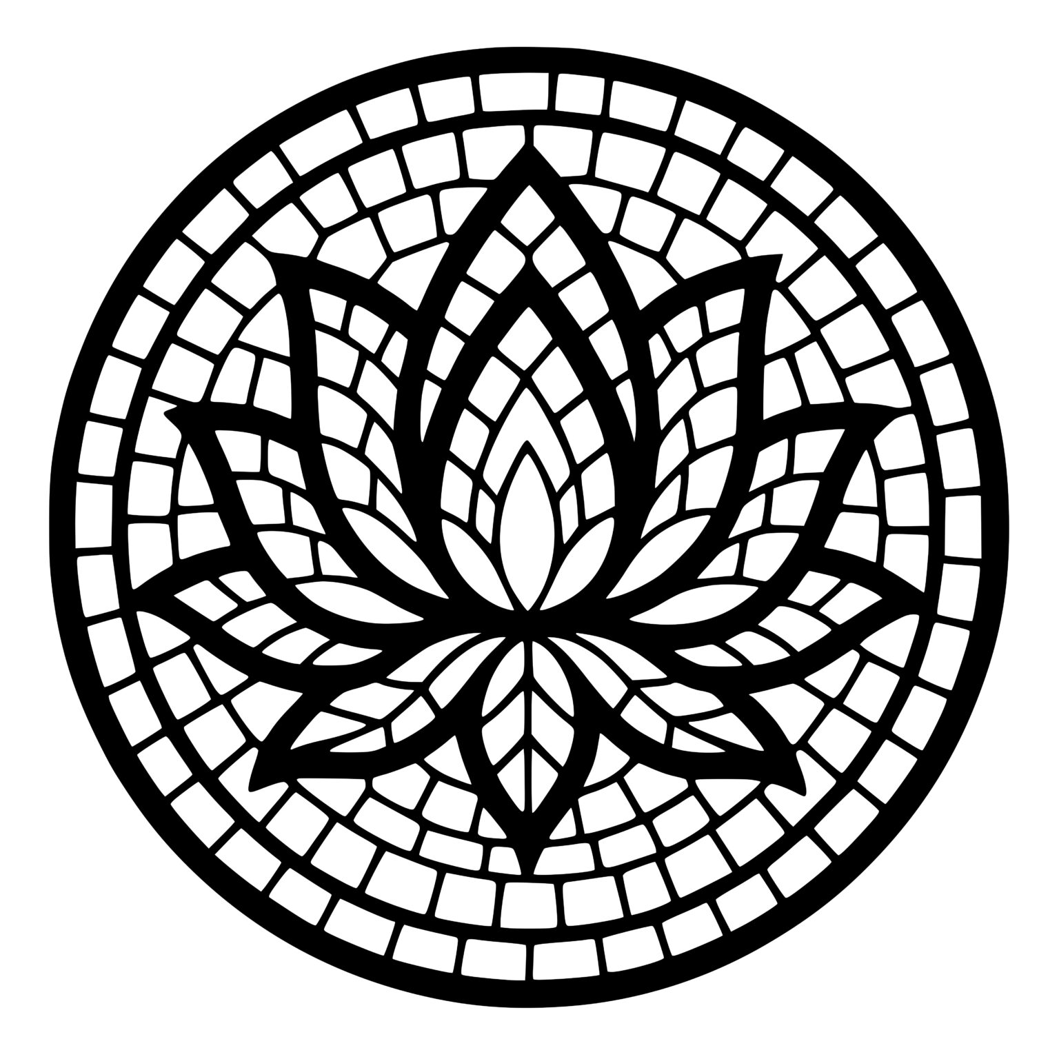 Lotus Mosaic Circle – Creative Meadow