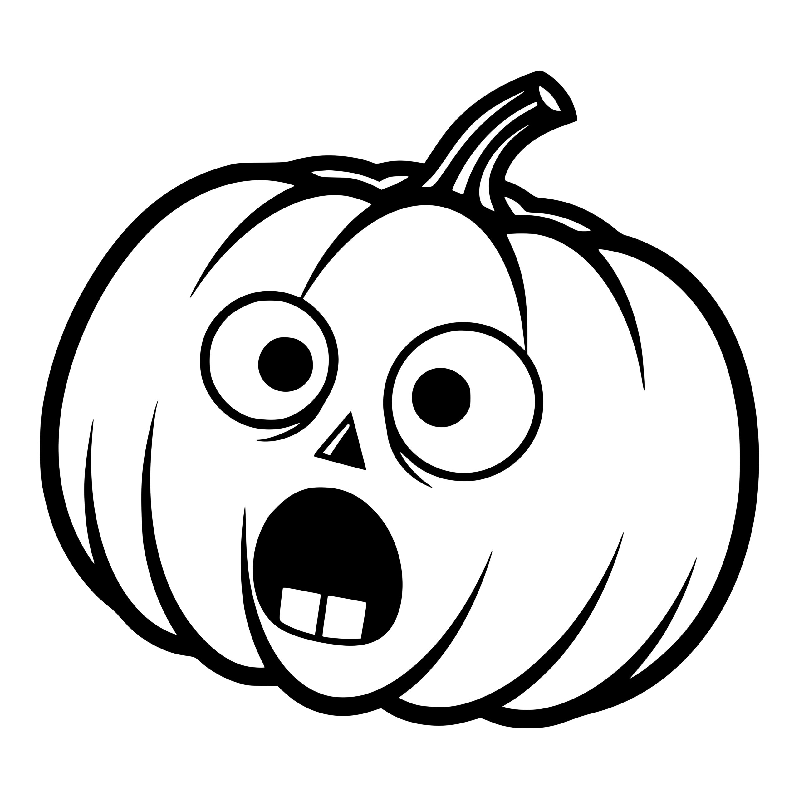 Surprised Pumpkin Face – Creative Meadow