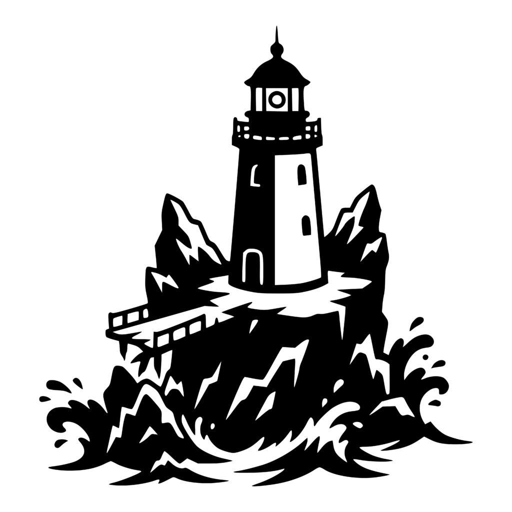Rocky Shore Lighthouse – Creative Meadow