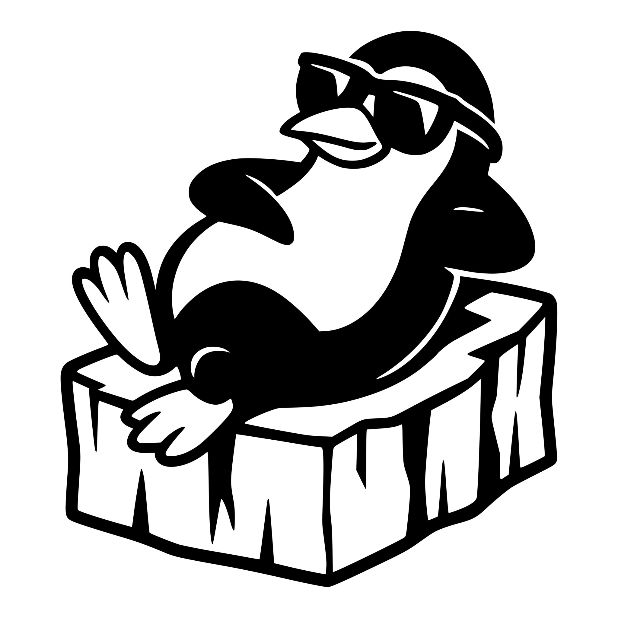 Chillin Penguin Vibes Graphic - SVG, PNG for Cricut Users