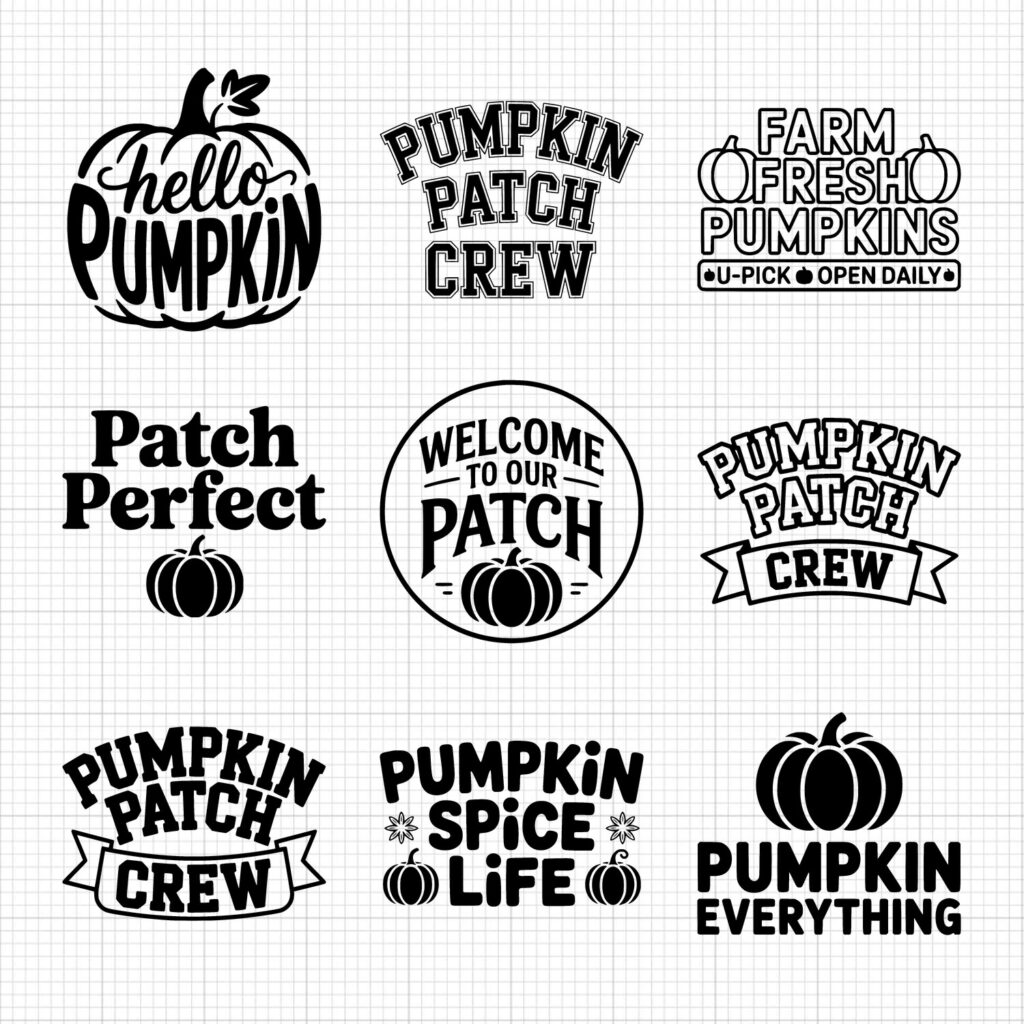 Autumn Harvest Bundle – 64 Instant Download Svg Images – Creative Meadow