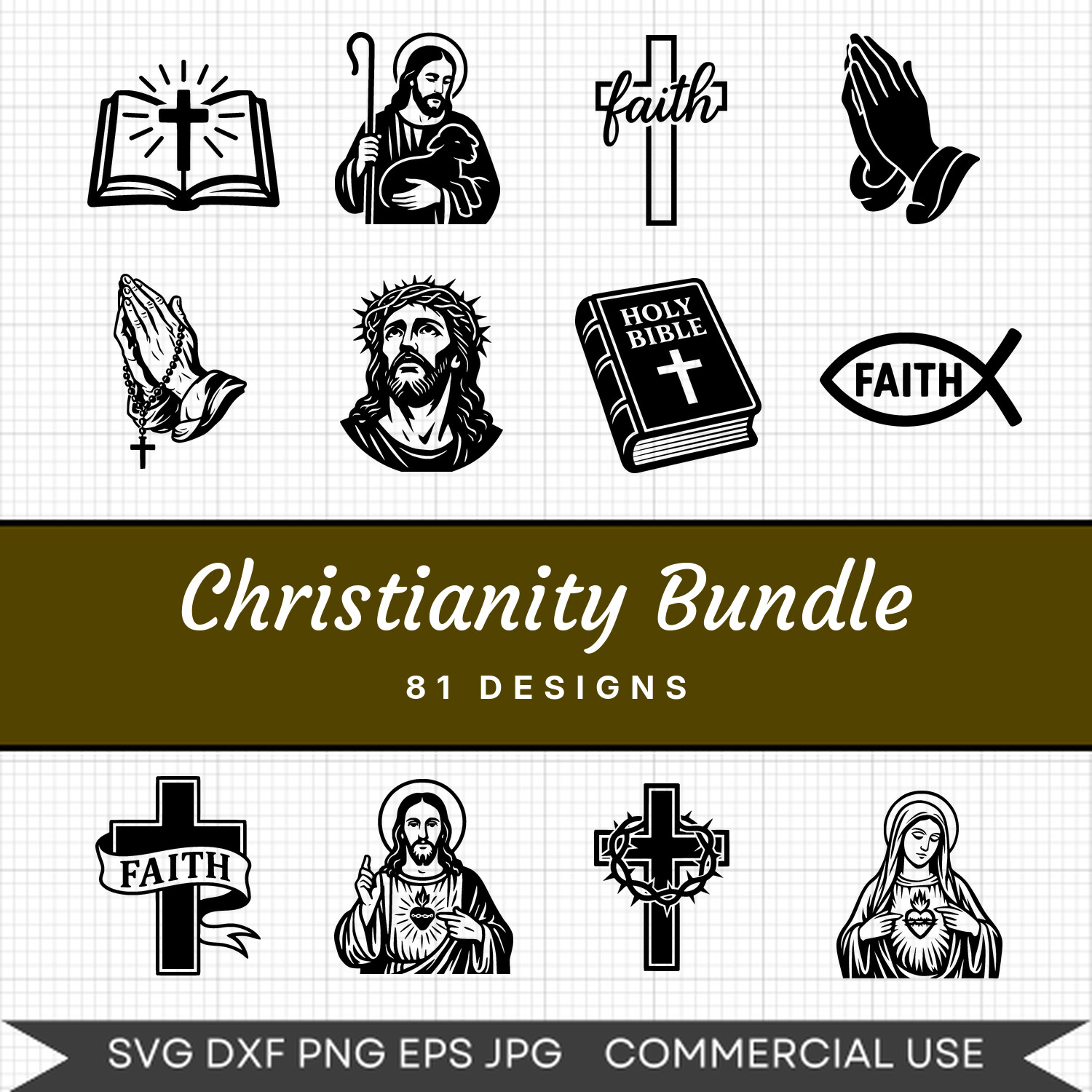 Christianity Bundle – 81 Instant Download Svg Images – Creative Meadow