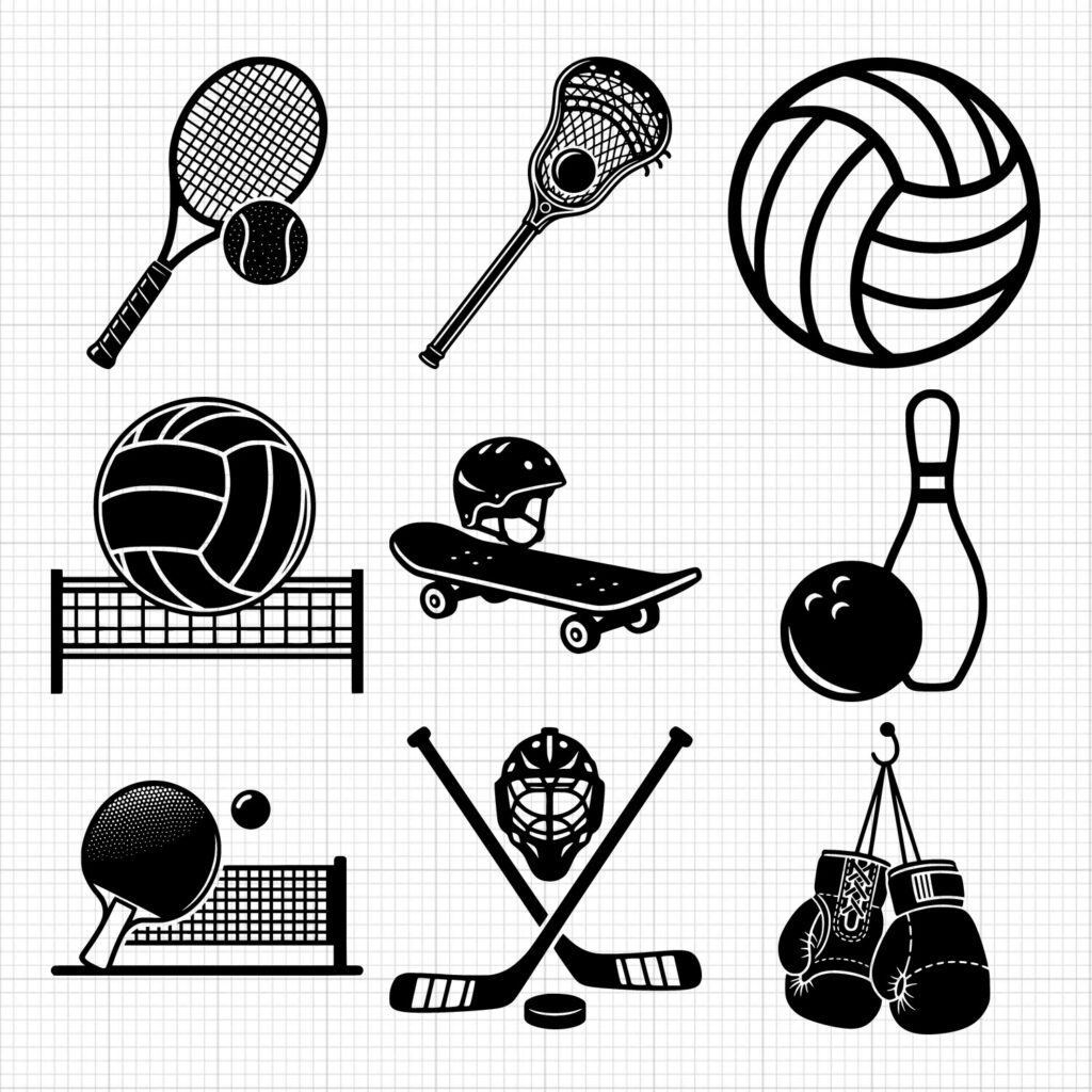 Sports Icons Bundle – 22 Instant Download Svg Images – Creative Meadow