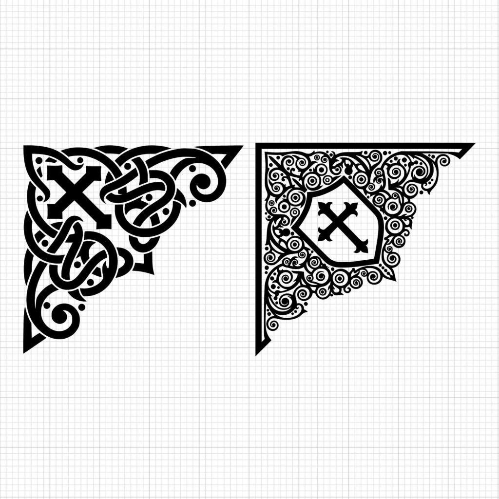 Cross & Flourish Accents – 20 Instant Download Svg Images – Creative Meadow