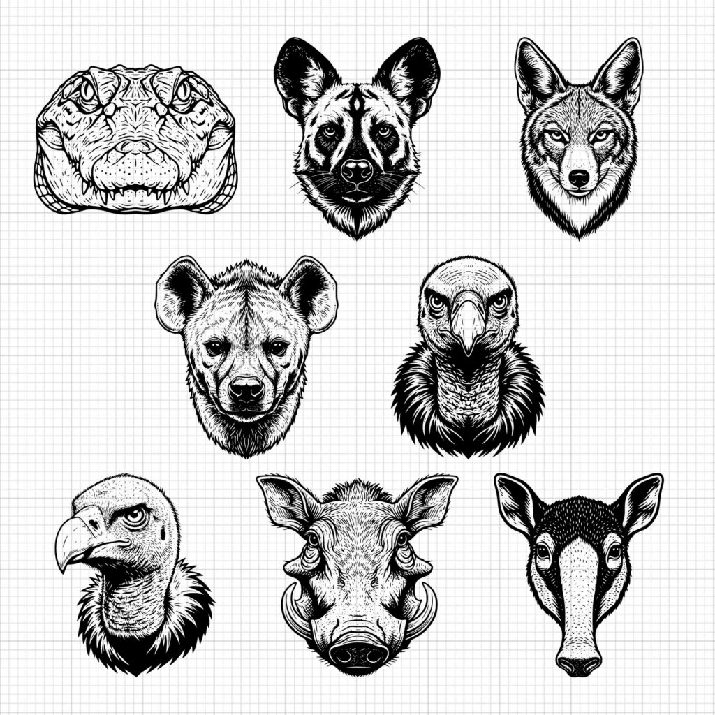 Safari Animals – 26 Instant Download Svg Images – Creative Meadow