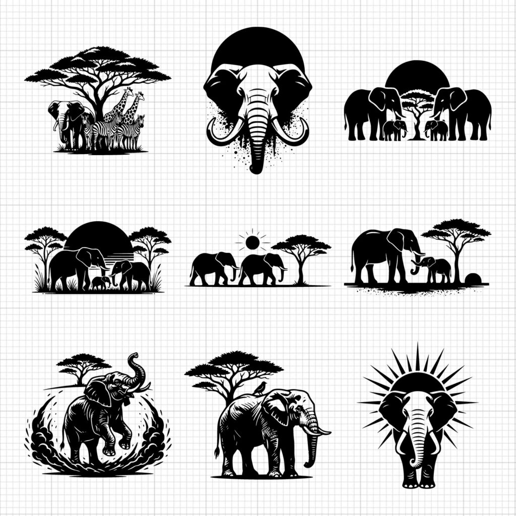 Savanna Wildlife – 50 Instant Download Svg Images – Creative Meadow