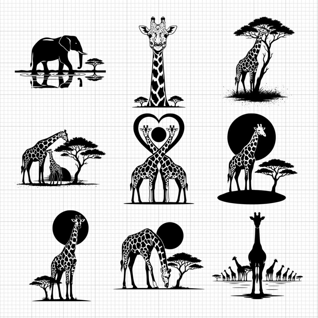 Savanna Wildlife – 50 Instant Download Svg Images – Creative Meadow