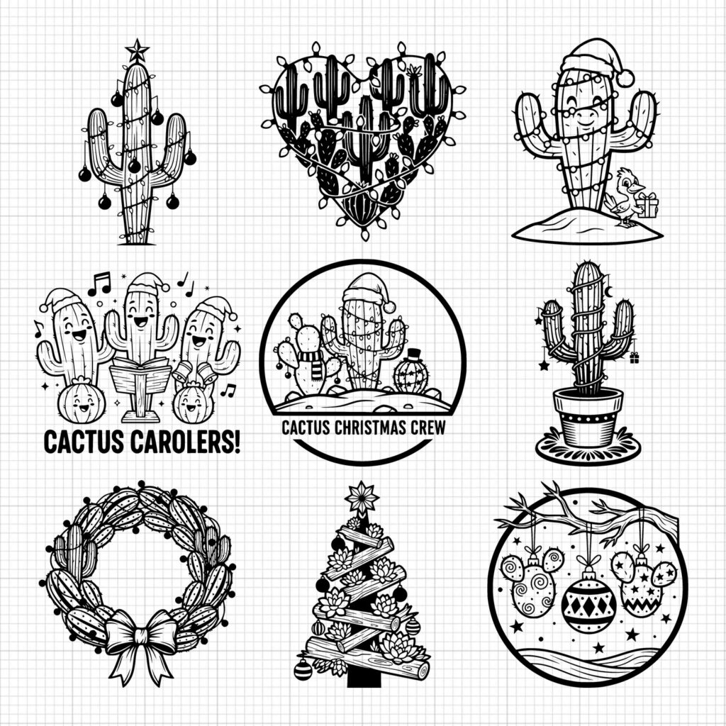 Desert Christmas – 17 Instant Download Svg Images – Creative Meadow