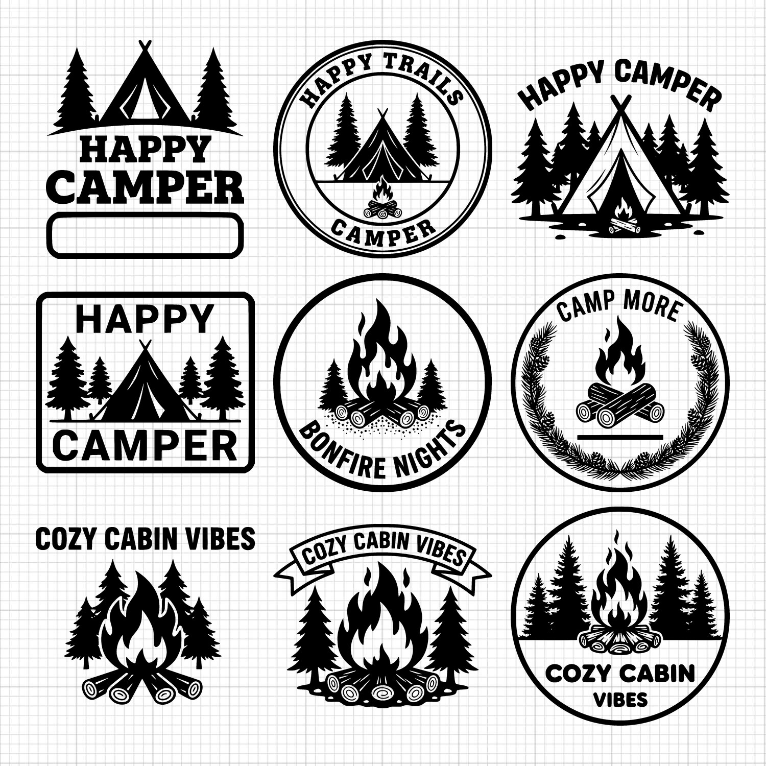 Rustic Lodge Signs – 24 Instant Download Svg Images – Creative Meadow